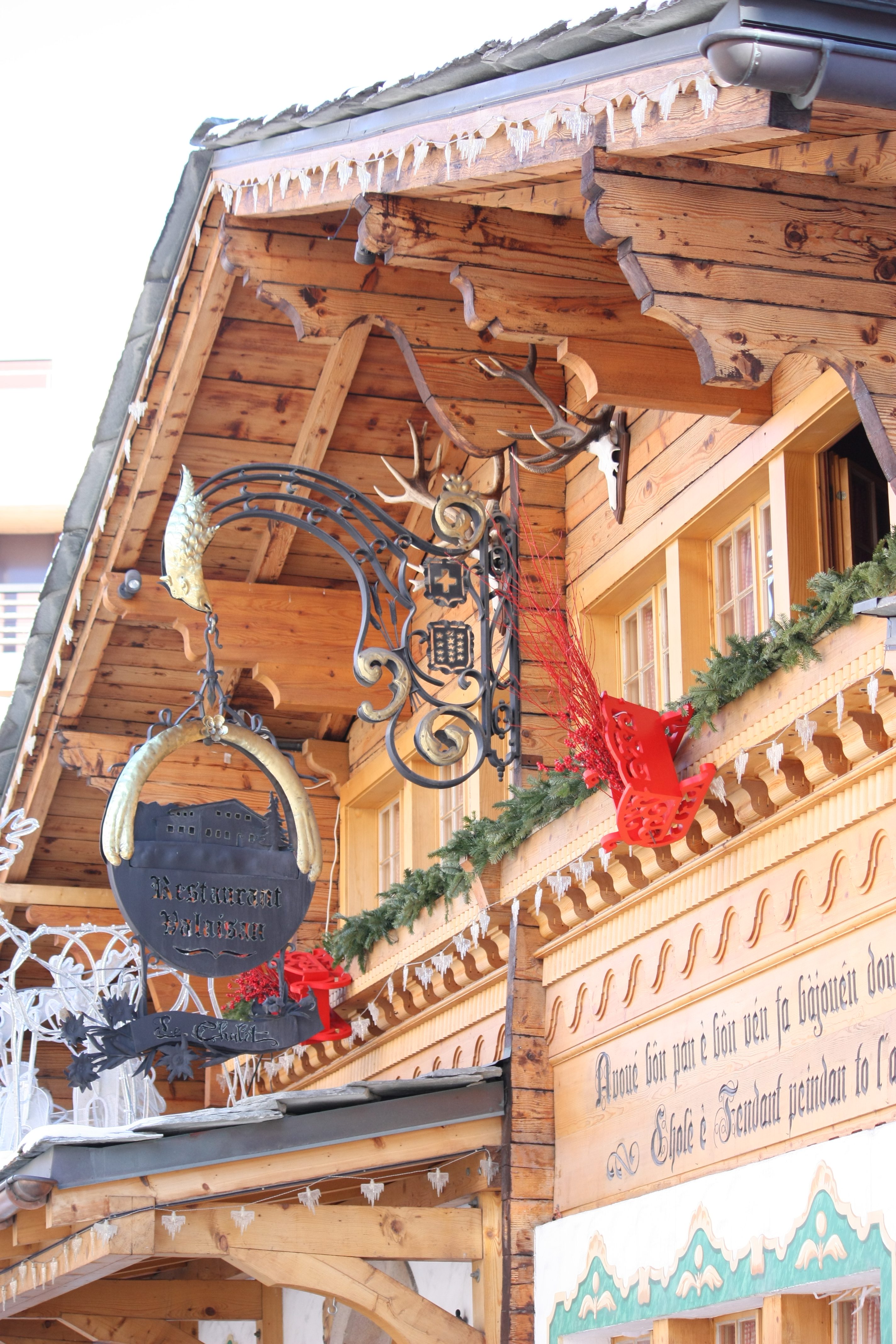 devanture | Restaurant Le Chalet - Crans-Montana